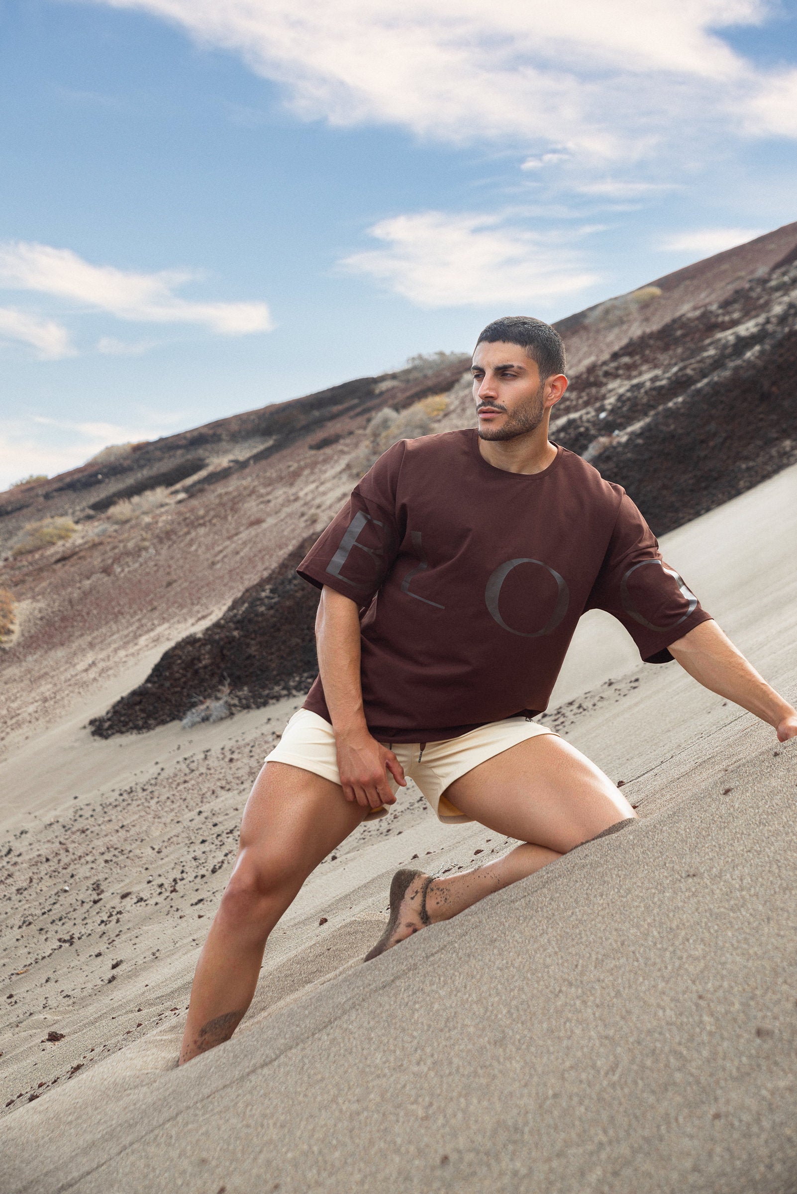 TYPE B Unisex Oversized Tee - Chocolate – Bloodline Athletica